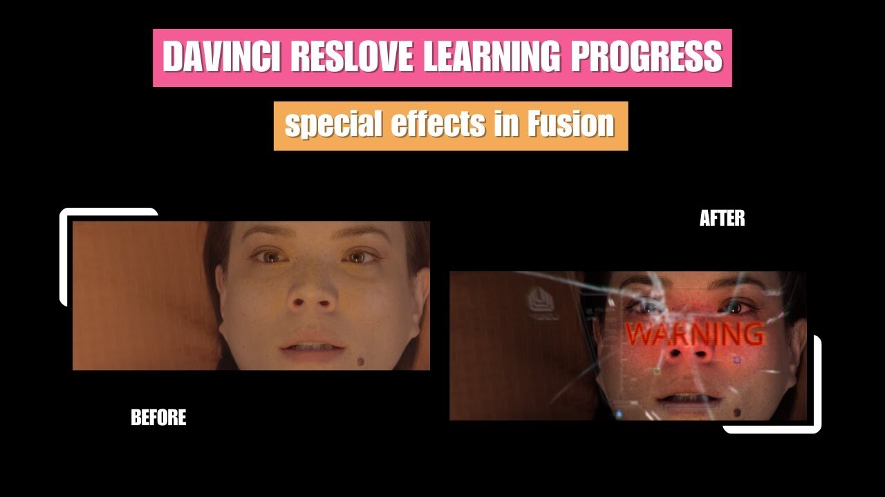ArtStation - DaVinci Reslove learning progress: special effects in Fusion