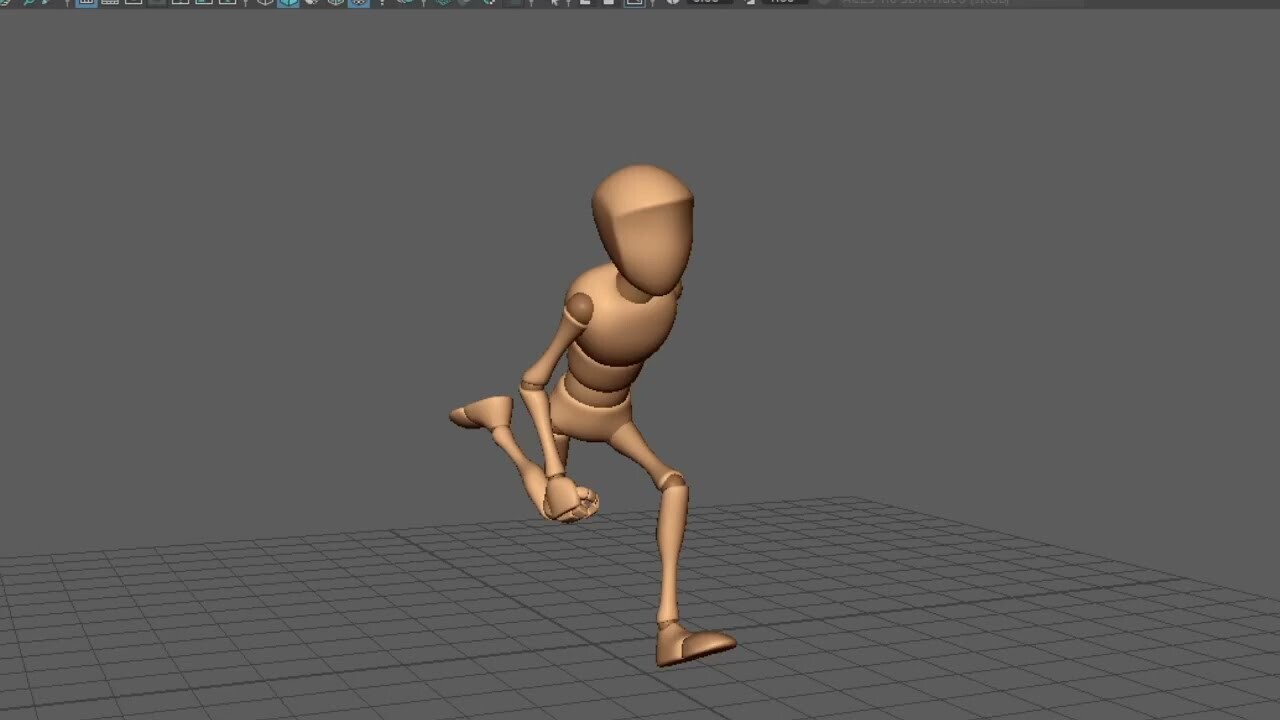 ArtStation - Bony Rig Run Cycle Exercise