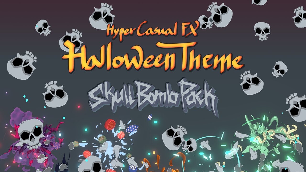 ArtStation - Hyper Casual FX - Halloween Theme - Skull Bomb Pack