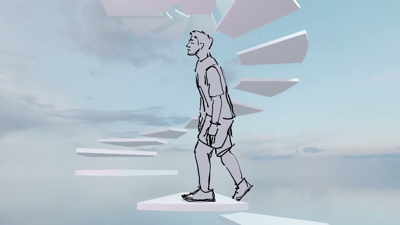 ArtStation - Walk Cycle up the stairs