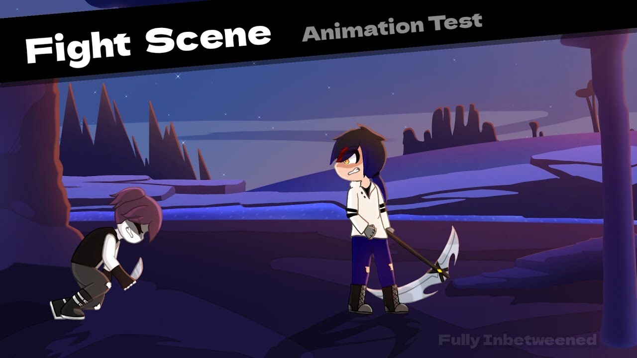 ArtStation - 2D Anime Style - Fight Scene Animation Test [FlipaClip]