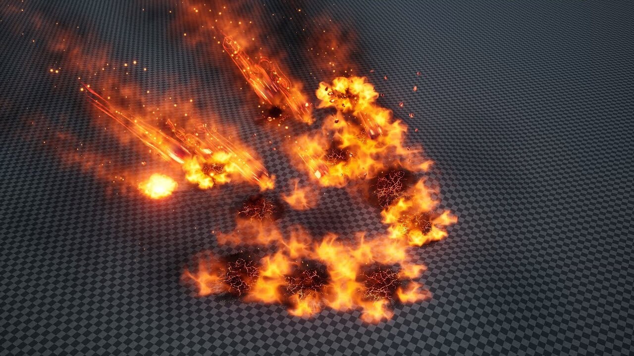 ArtStation - UE | Fire Element - Flame Meteor