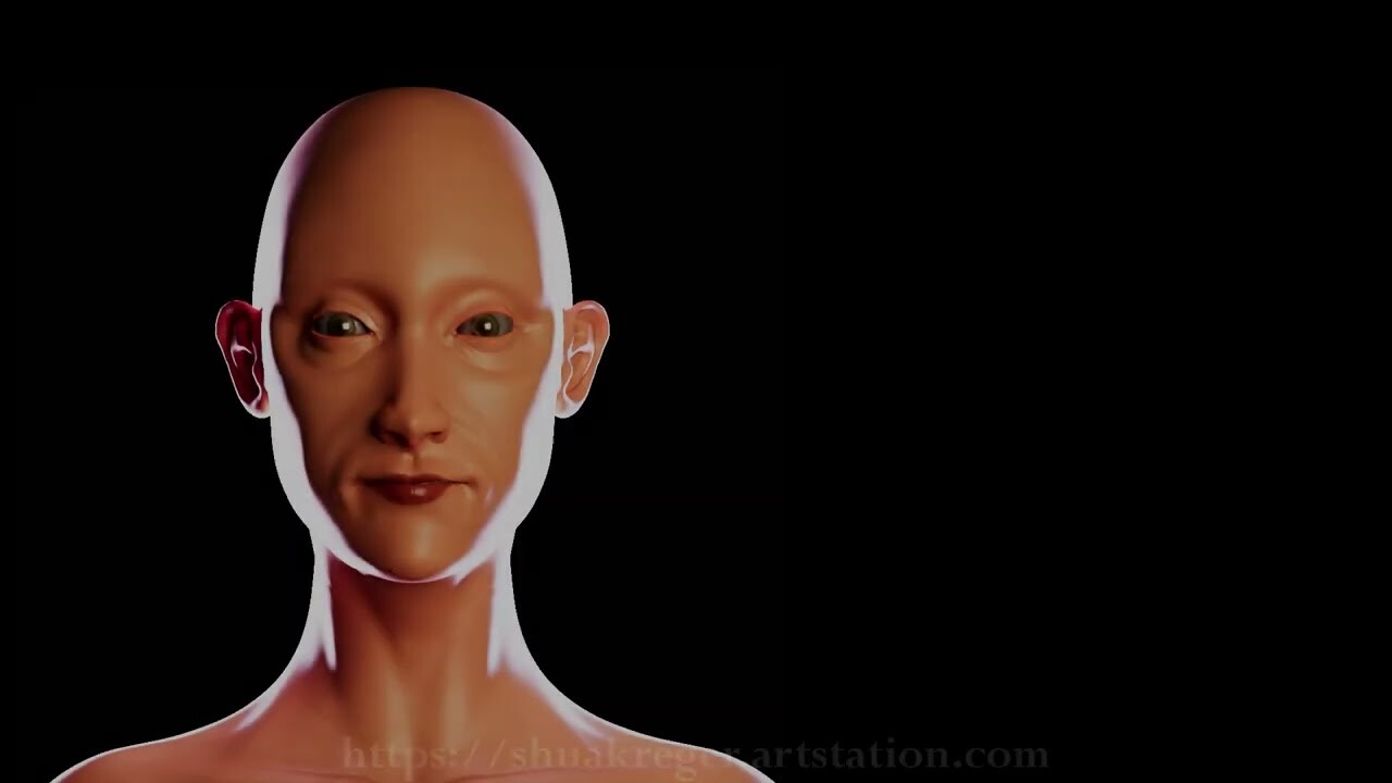 ArtStation - 3D Female Model With Blendshapes