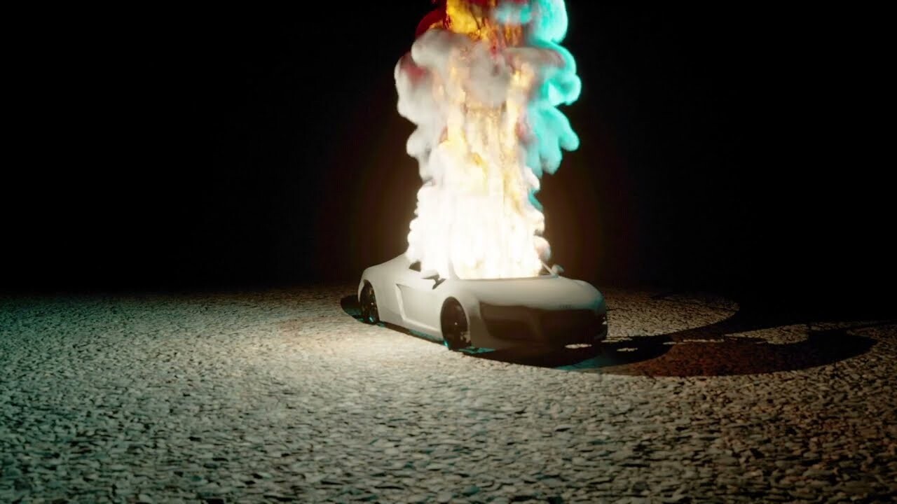 ArtStation - CAR ON FIRE