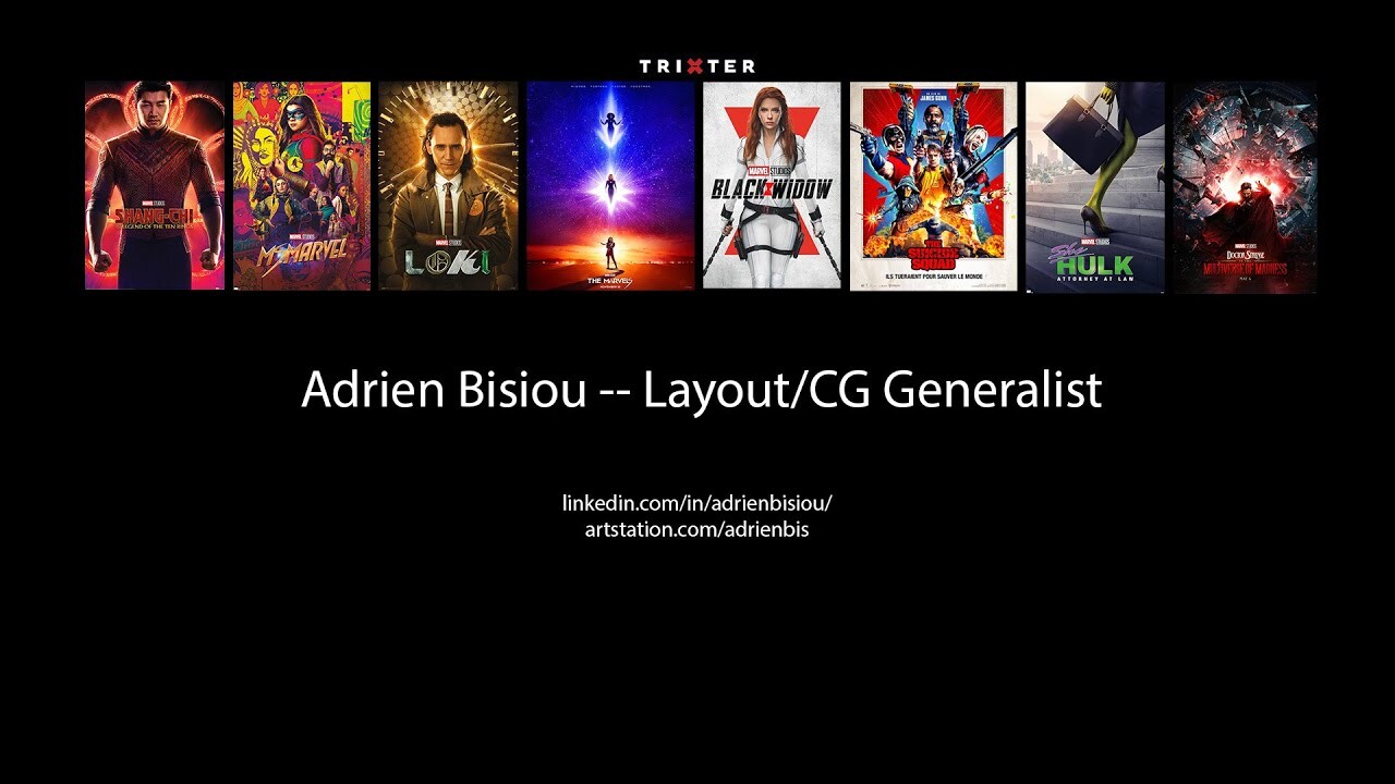 ArtStation - Adrien Bisiou -- Layout/CG Generalist Showreel