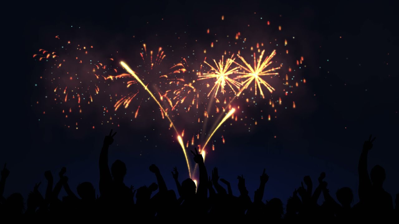 ArtStation - UI Fireworks in Unity #2 (Particles System)