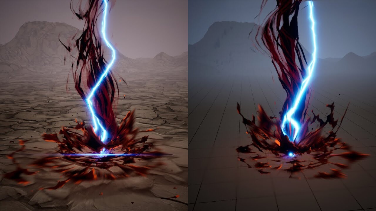 ArtStation - Dark Energy with Bolt in UE5.4 Niagara | For Patreon