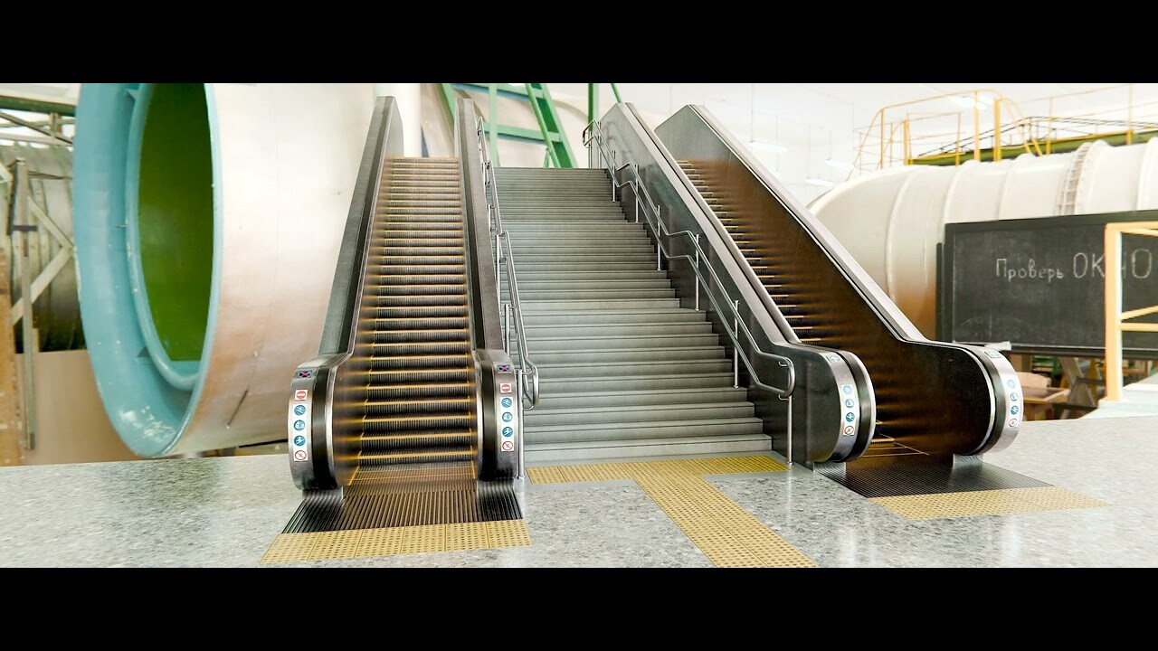 ArtStation - Escalator anim (LowPoly trimmed) 2023