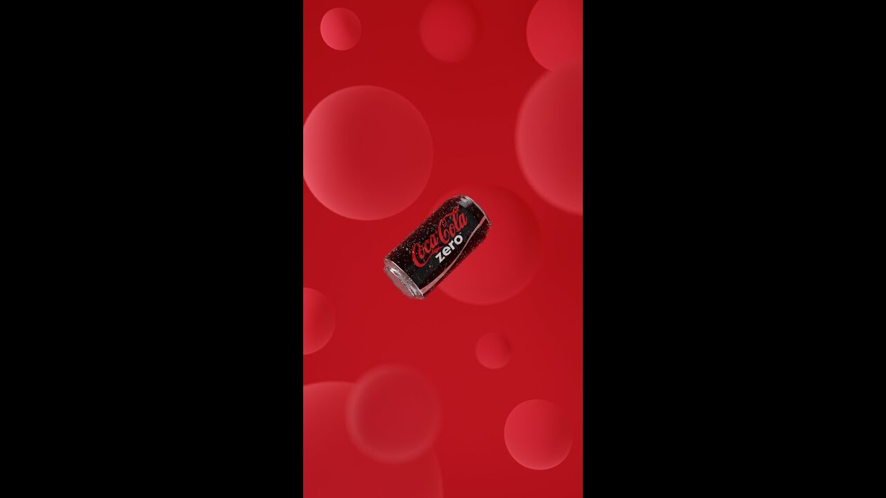 ArtStation - Coca-cola Zero 3D animation