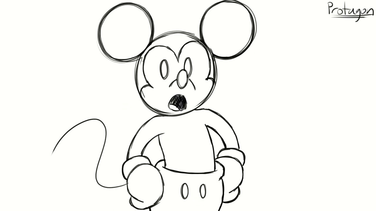 ArtStation - Mickey Mouse Waving Hi.