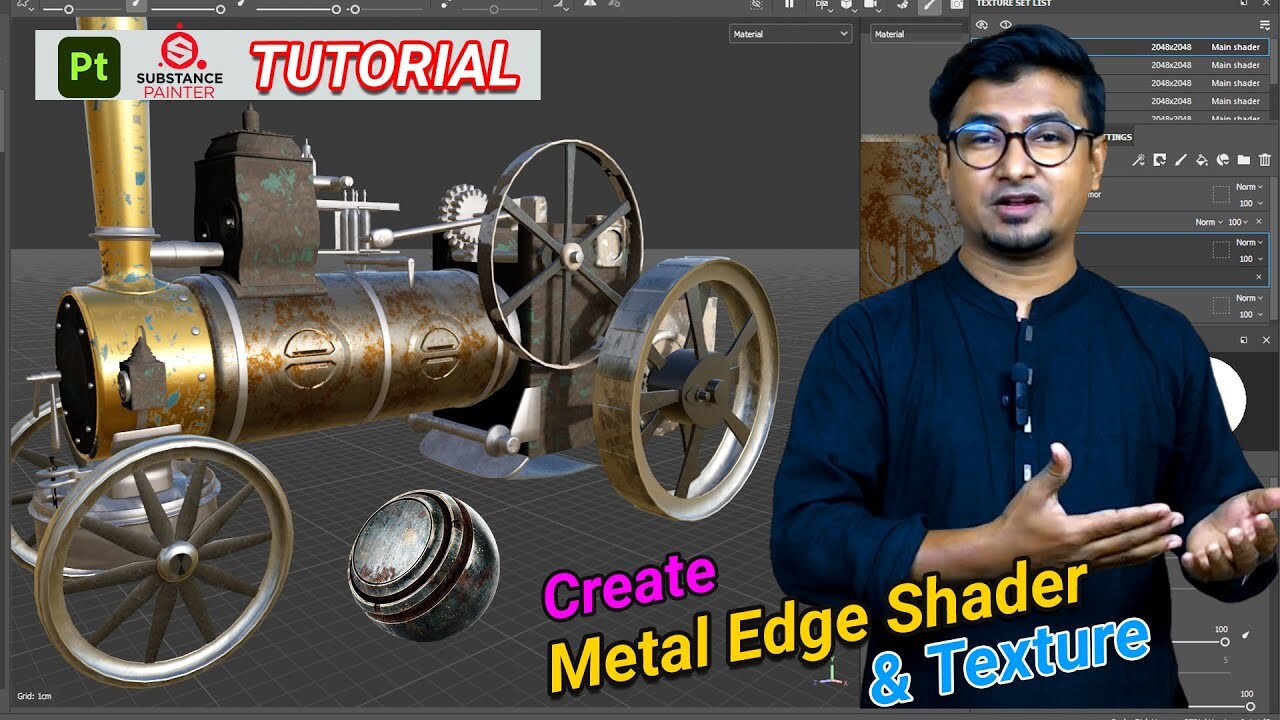 ArtStation - How to Create Metal Edge Shader and Texture in Substance ...