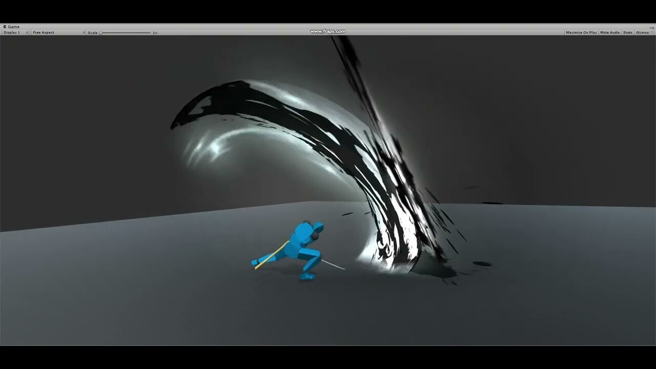 ArtStation - Unity Game VFX - Ink Sword Slash