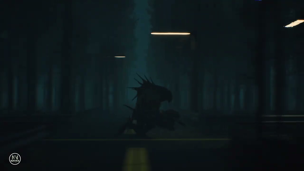 ArtStation - A monster tries to kill a human
