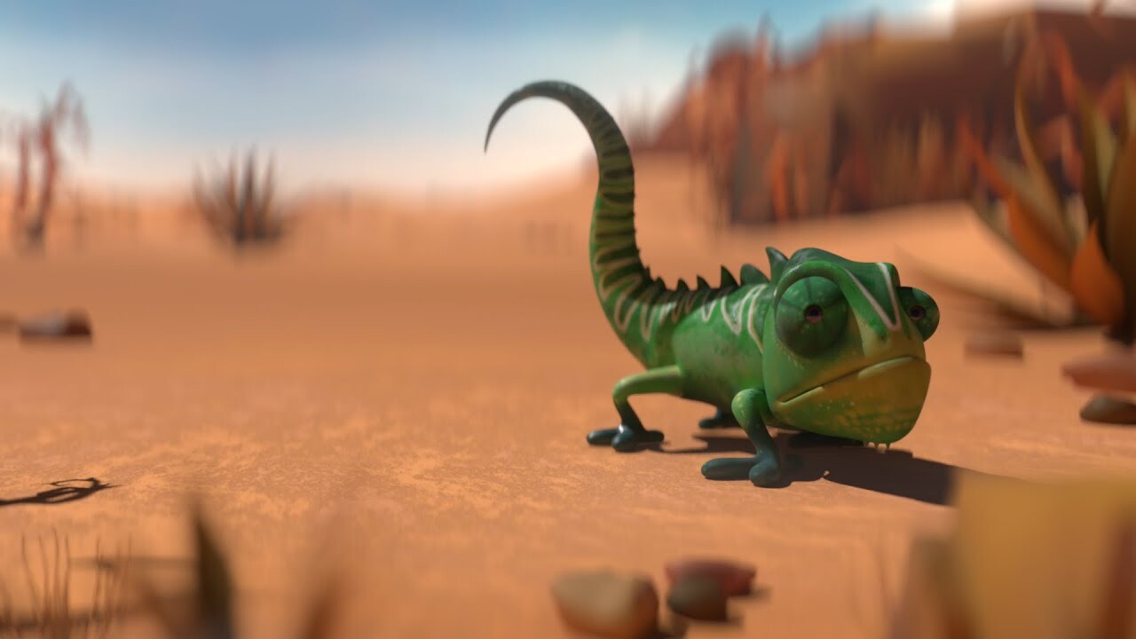 ArtStation - Chameleon Animation Scene