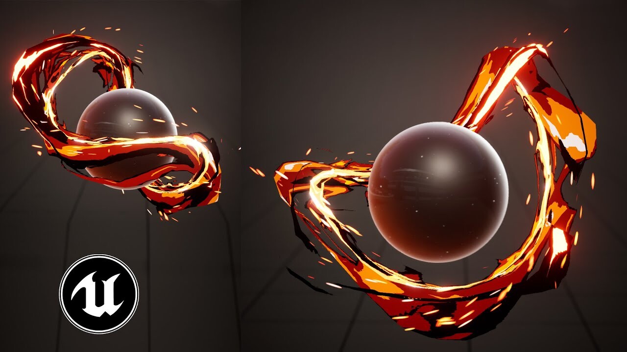 ArtStation - Stylized Fire Ring in Unreal Engine 5.4 Niagara | Download Files