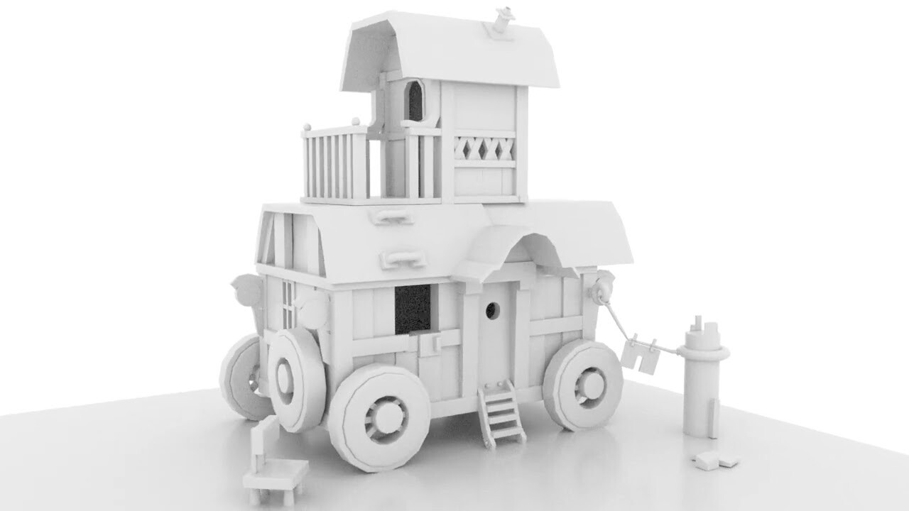 ArtStation - Fantasy Mobile Home