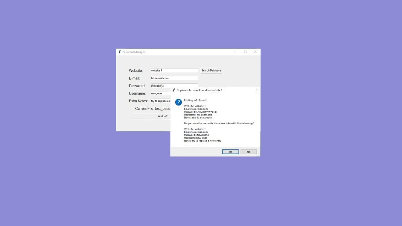 Yoli - Password Manager - Python Tool