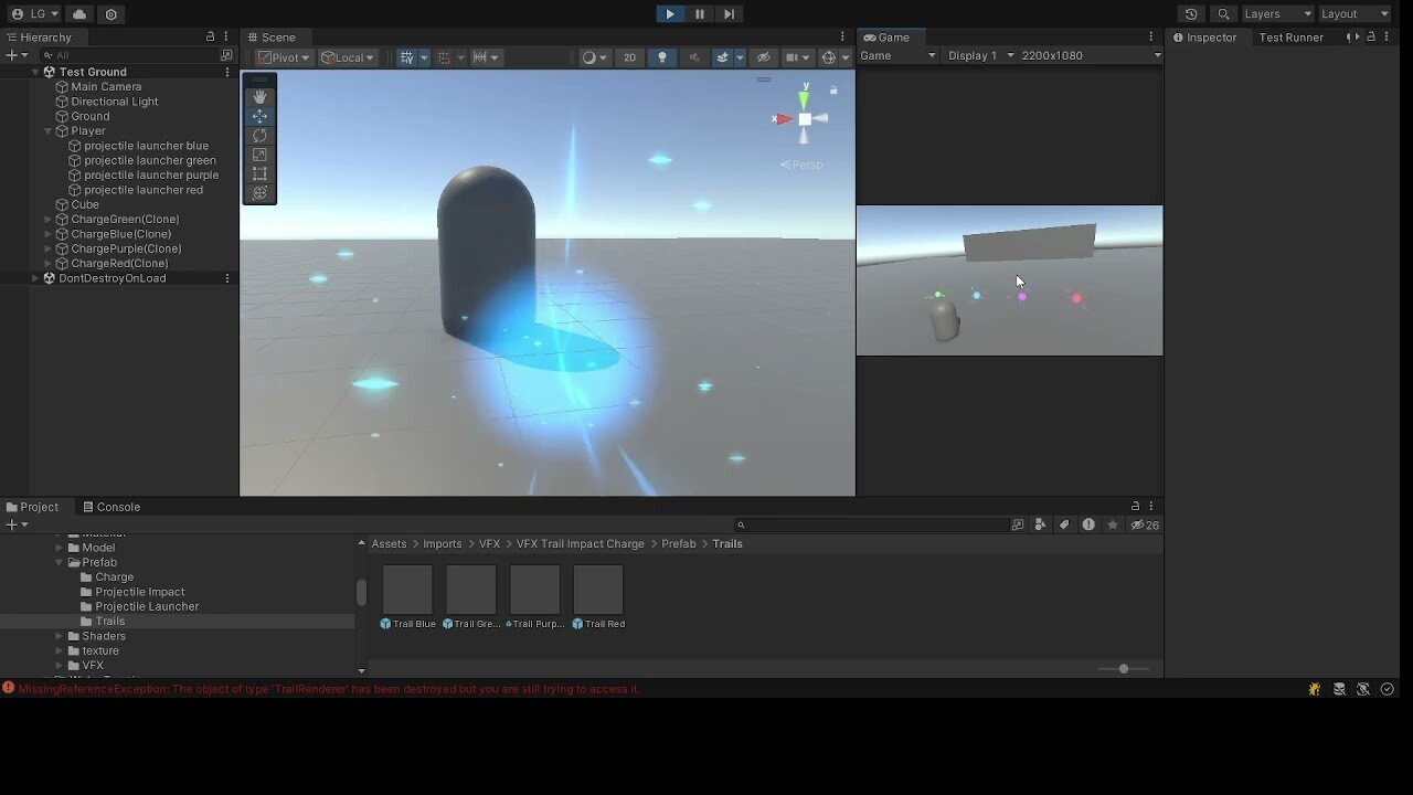 ArtStation - Unity Devlog: VFX Projectile shooter, Hit Impact, and Charge Effect