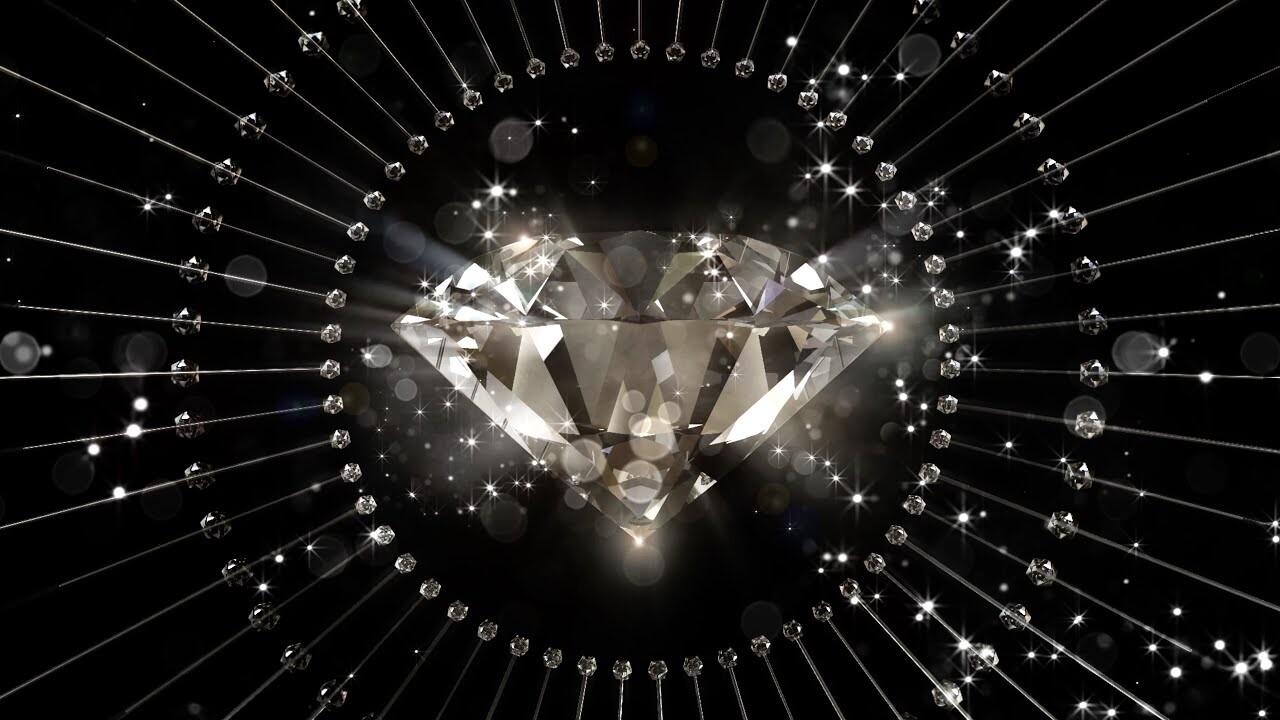 ArtStation - VJ LOOP Luxury Diamond Backgound Screensaver tv [4K]
