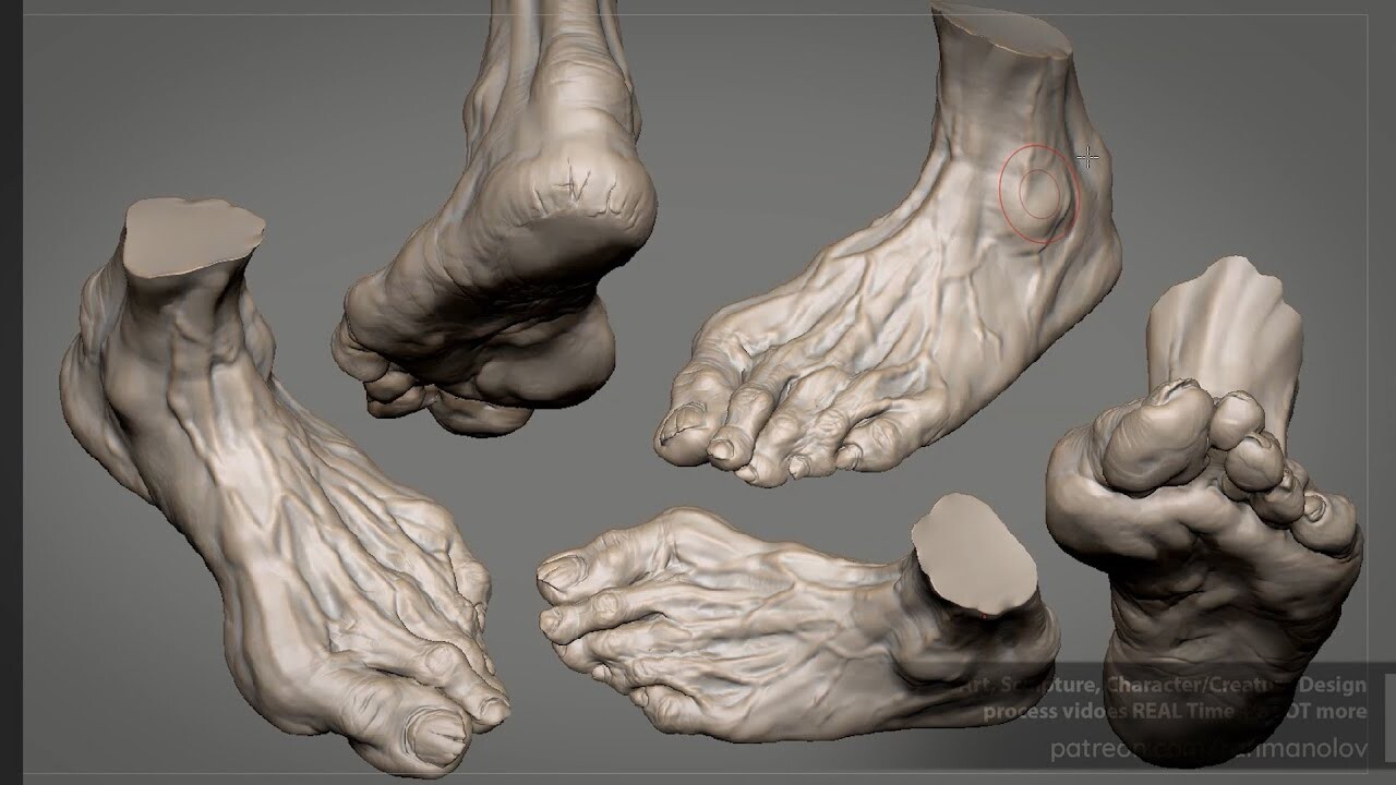 ArtStation - Orc's Feet - Snippets Timelapse