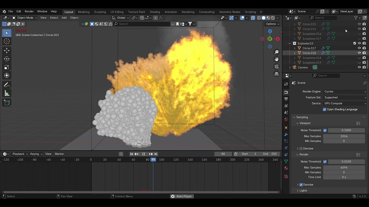 ArtStation - Explosion simulation