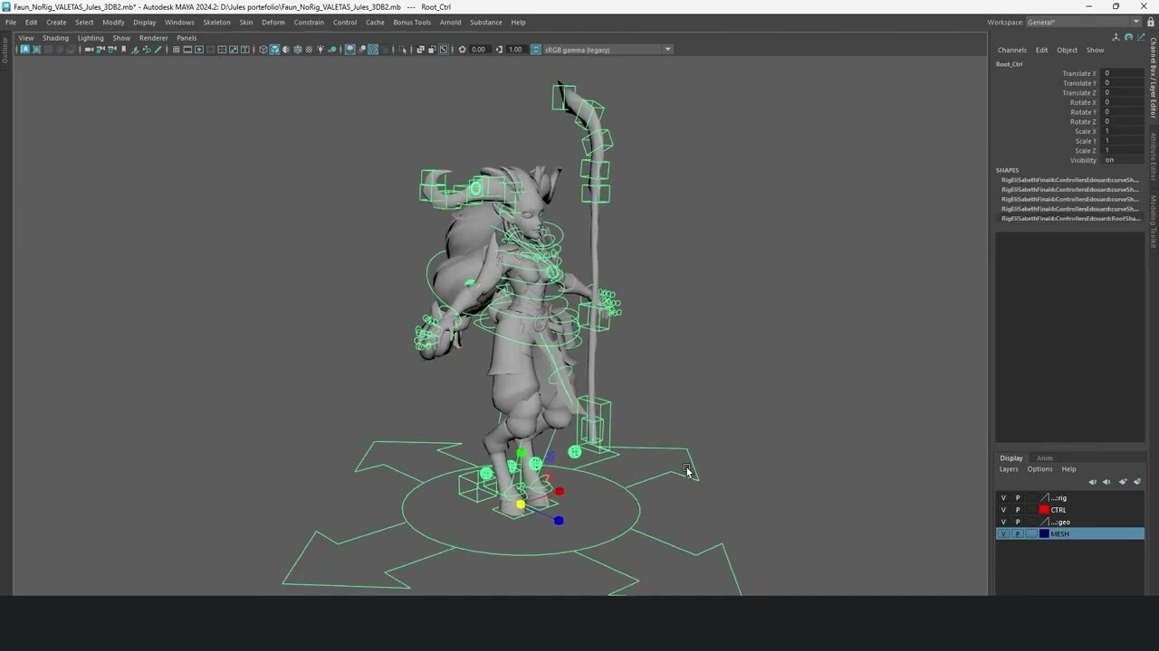 ArtStation - Faun Rig
