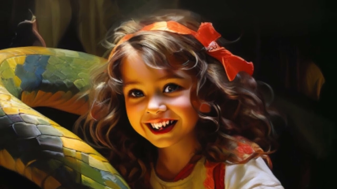 ArtStation - Girl in snake TF animal transformation