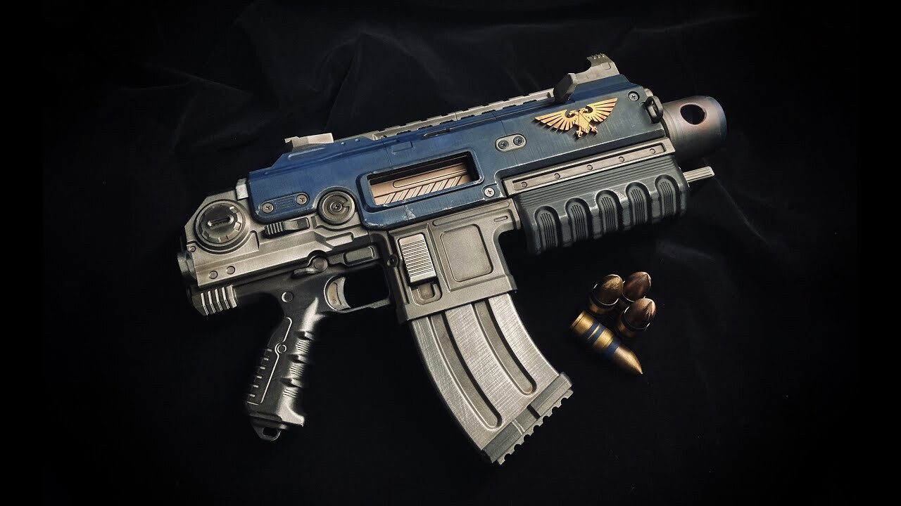 ArtStation - Warhammer 40K Bolter Rifle 3Dprint Props