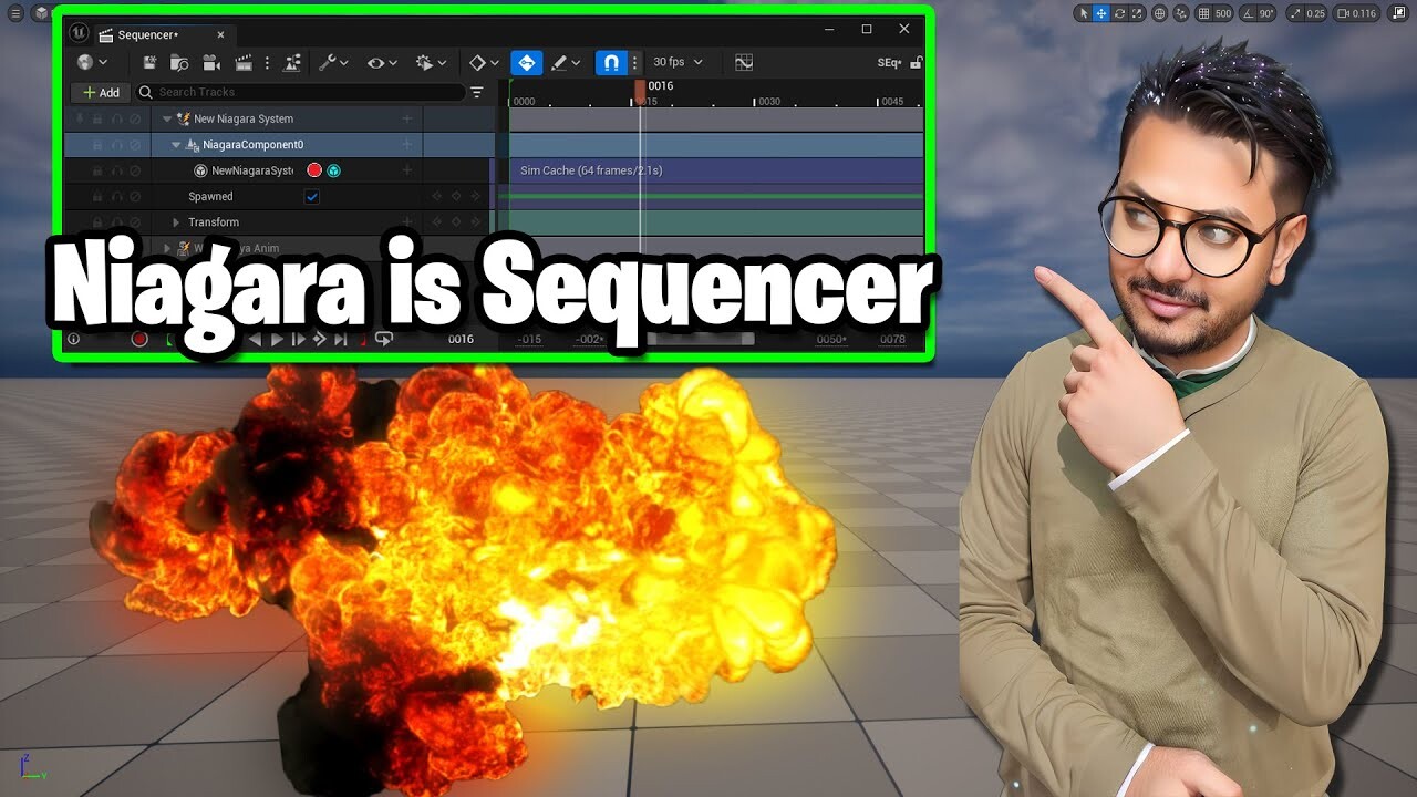 ArtStation - Niagara in Sequencer Unreal Engine 5.4 Tutorial