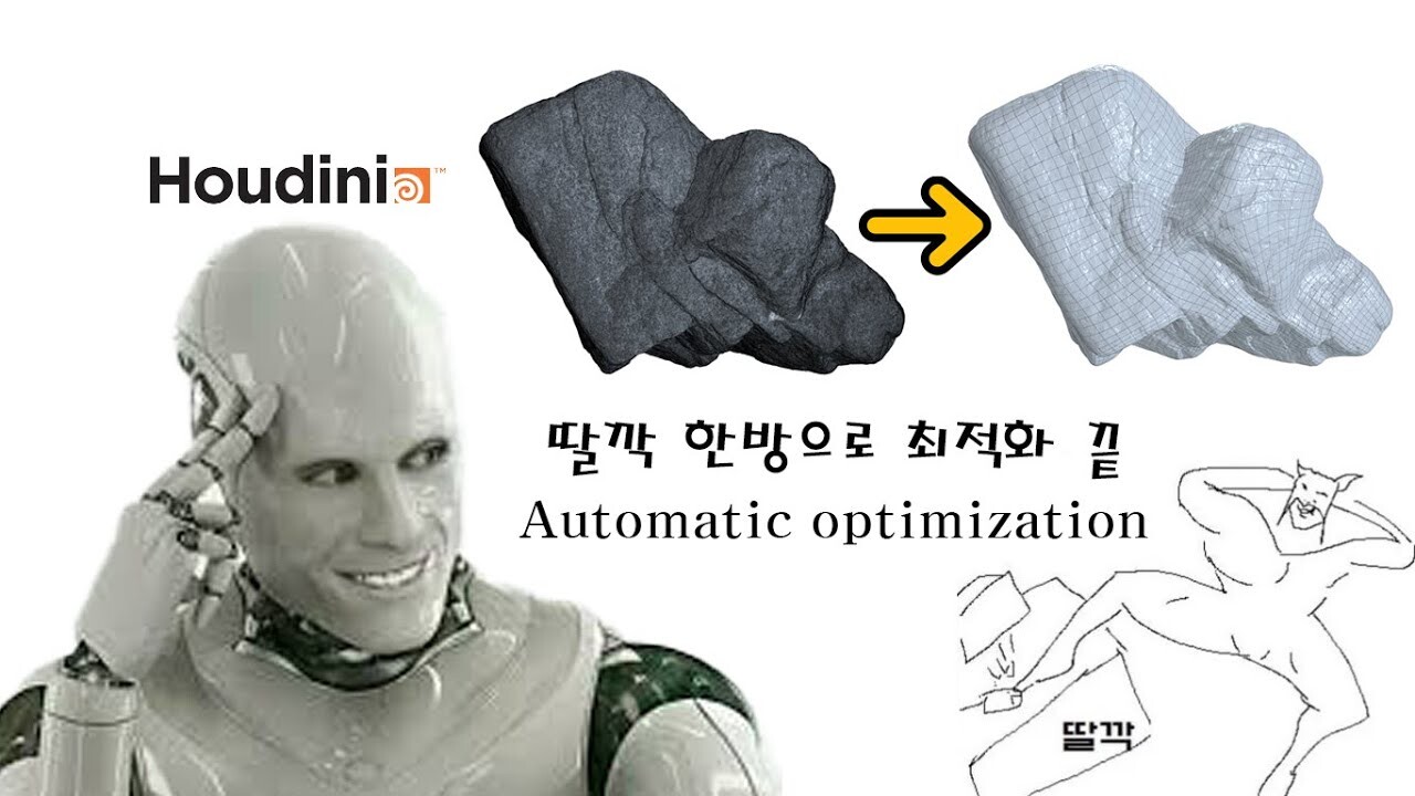 ArtStation - 3D mesh automatic optimization pipeline using Houdini (photogrammetry data)