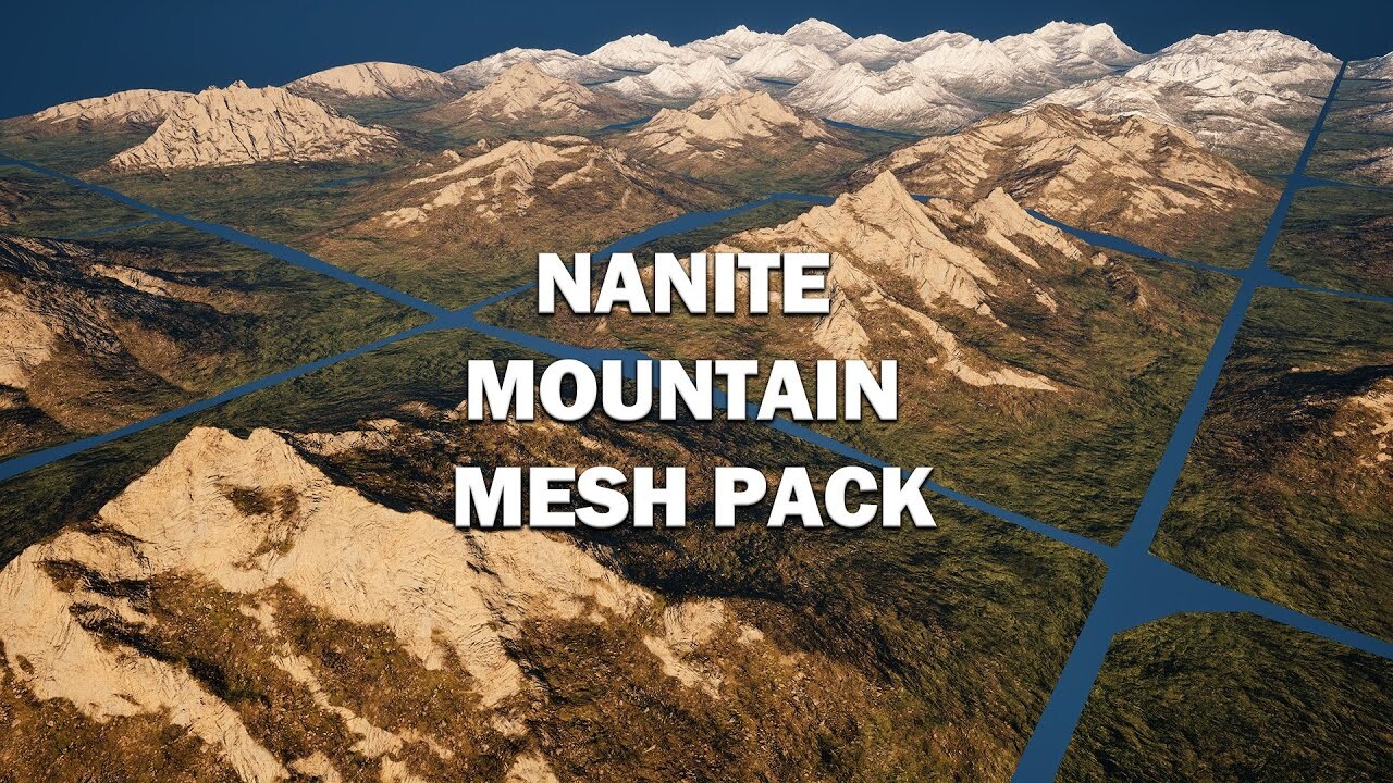 ArtStation - High-Performance Distant Mountain Mesh Pack(Nanite)