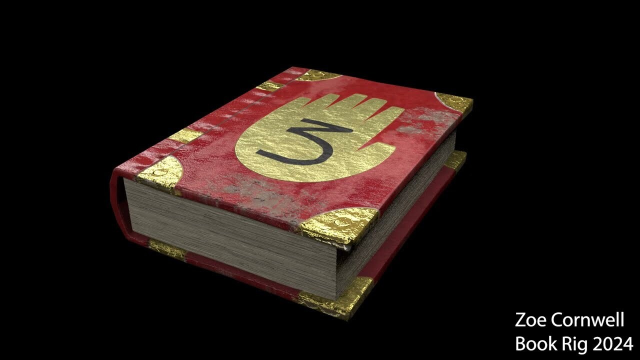 ArtStation - Journal 3 Book Rig