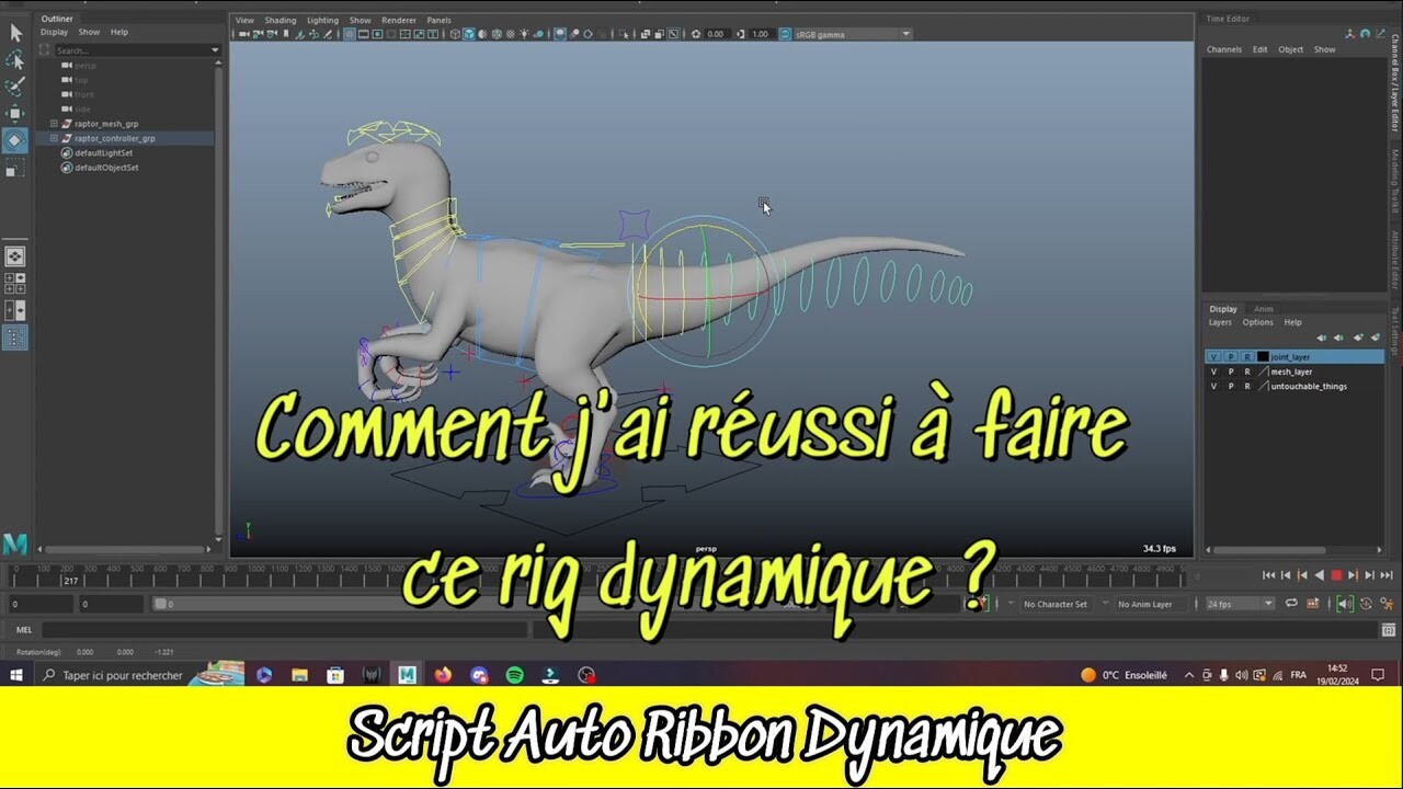 ArtStation - Script Auto Ribbon Dynamique Maya