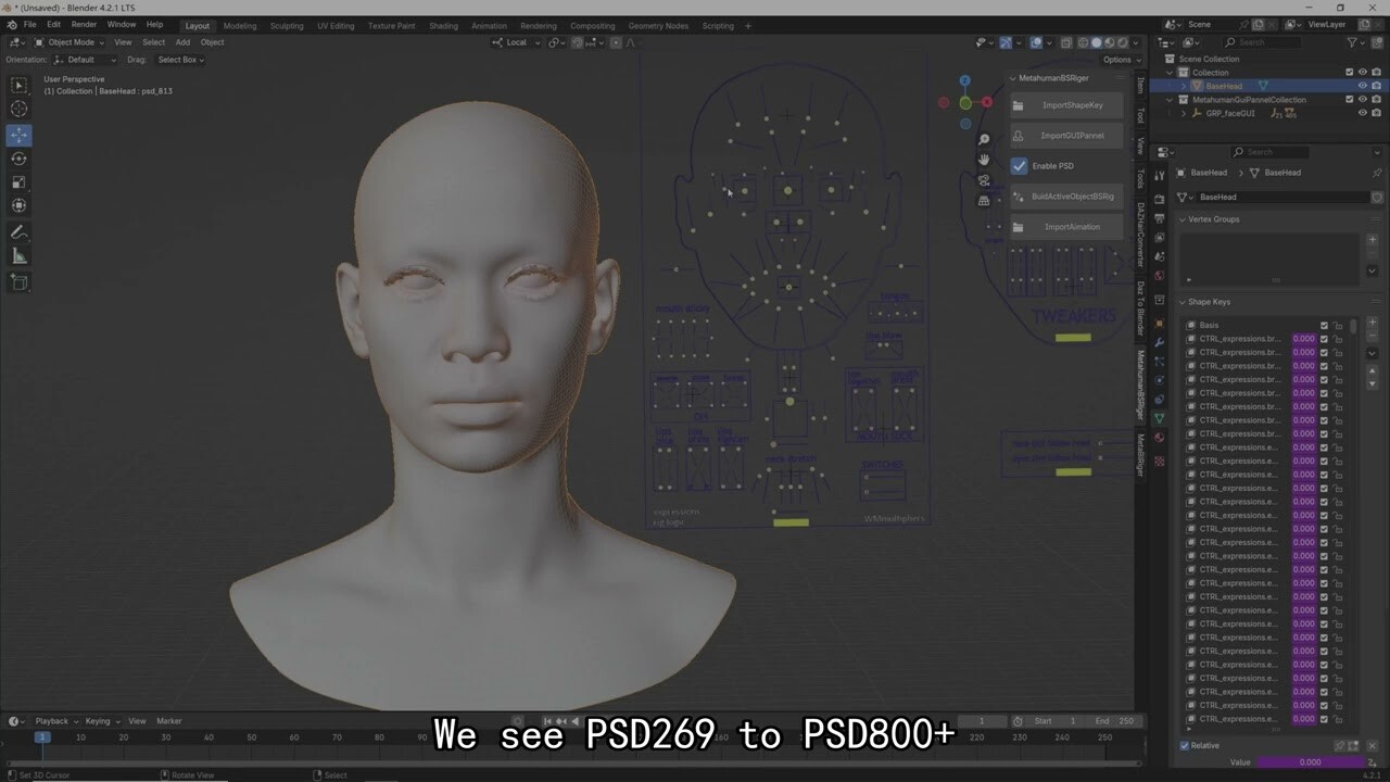 ArtStation - MetahumanBSriger Add PSD corrective shape