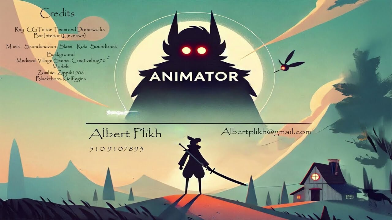 ArtStation - Albert Plikh 2024 Animation Demo Reel