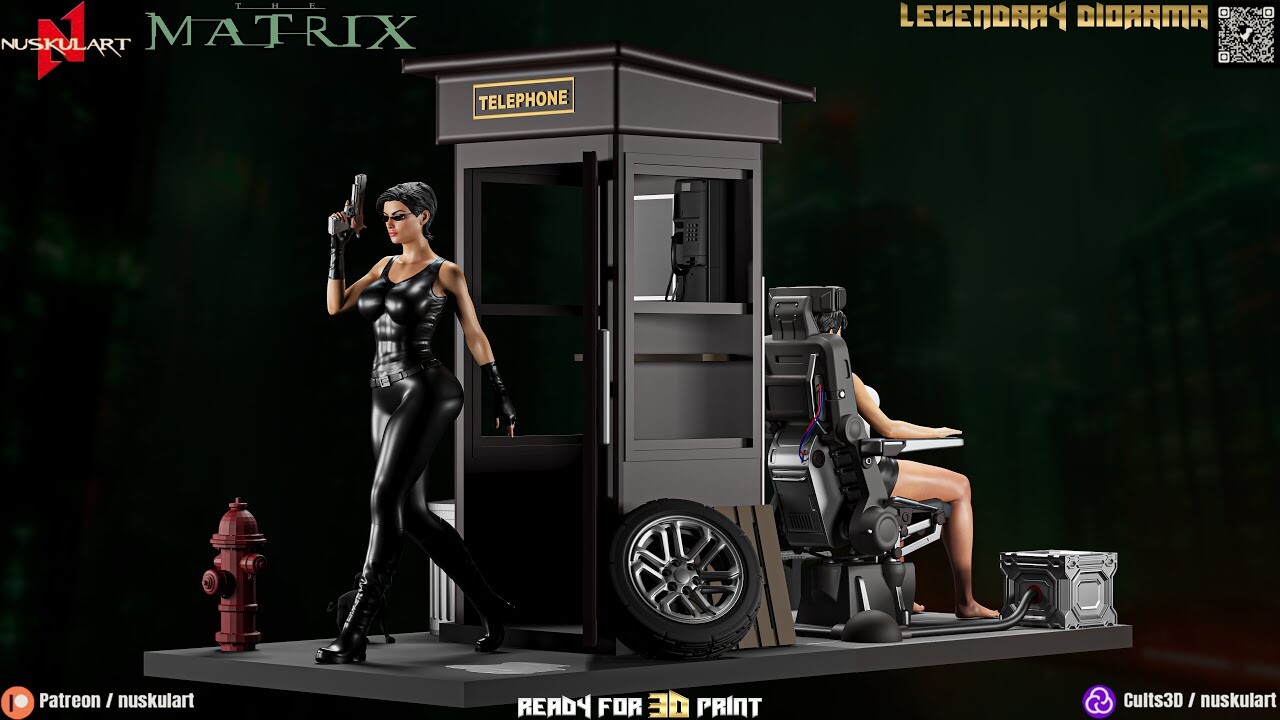 ArtStation - Trinity - The Matrix - Legendary Diorama Collectible Model - Ready for 3D Print