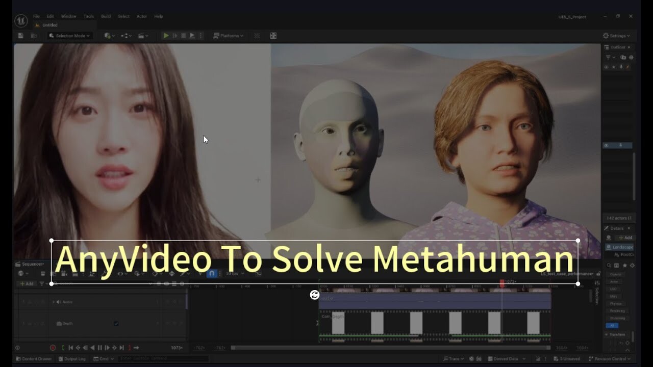 ArtStation - facial capture:any video to solve metahuman facial animation tutorial
