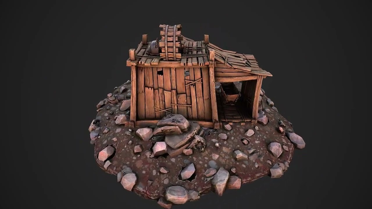 ArtStation - Medieval Coal Ore Mine