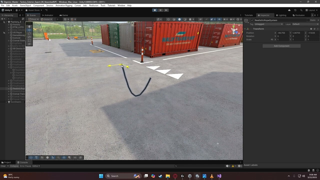 Sai karthick - Drooping Rope System – Physics-Based Attached Points ...