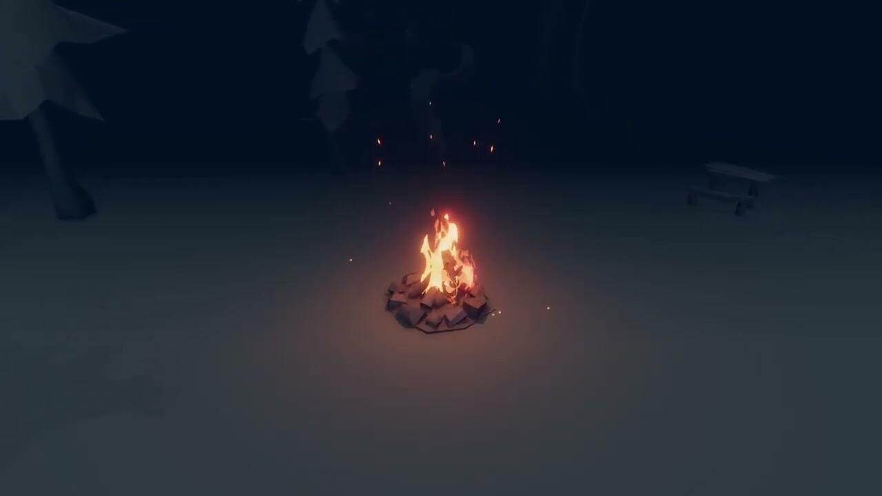 ArtStation - Stylized Campfire. Unity, URP.