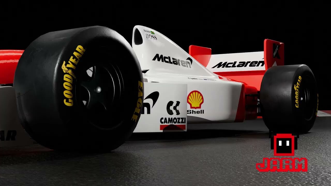 ArtStation - McLaren MP4/8 3D Animation