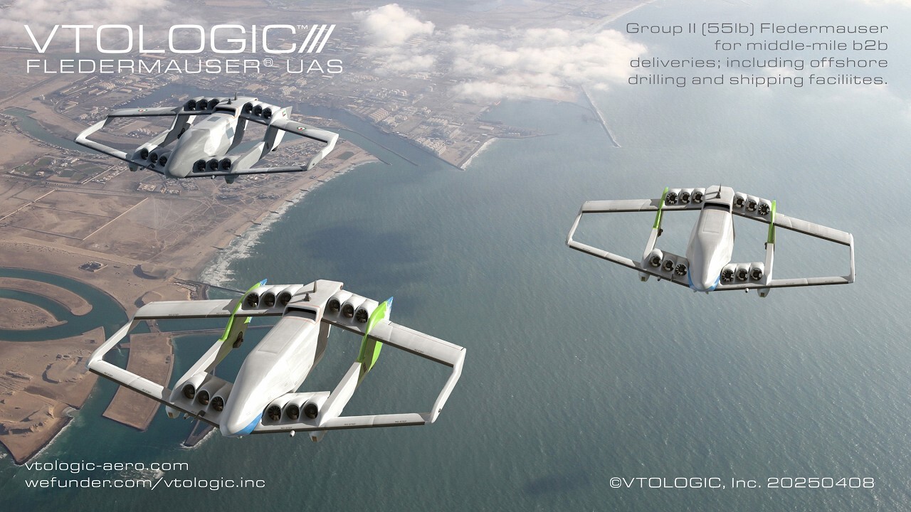 PAN SPATIAL Aerospace Concept Design - VTOLogic FLEDERMAUSER UAS for ...