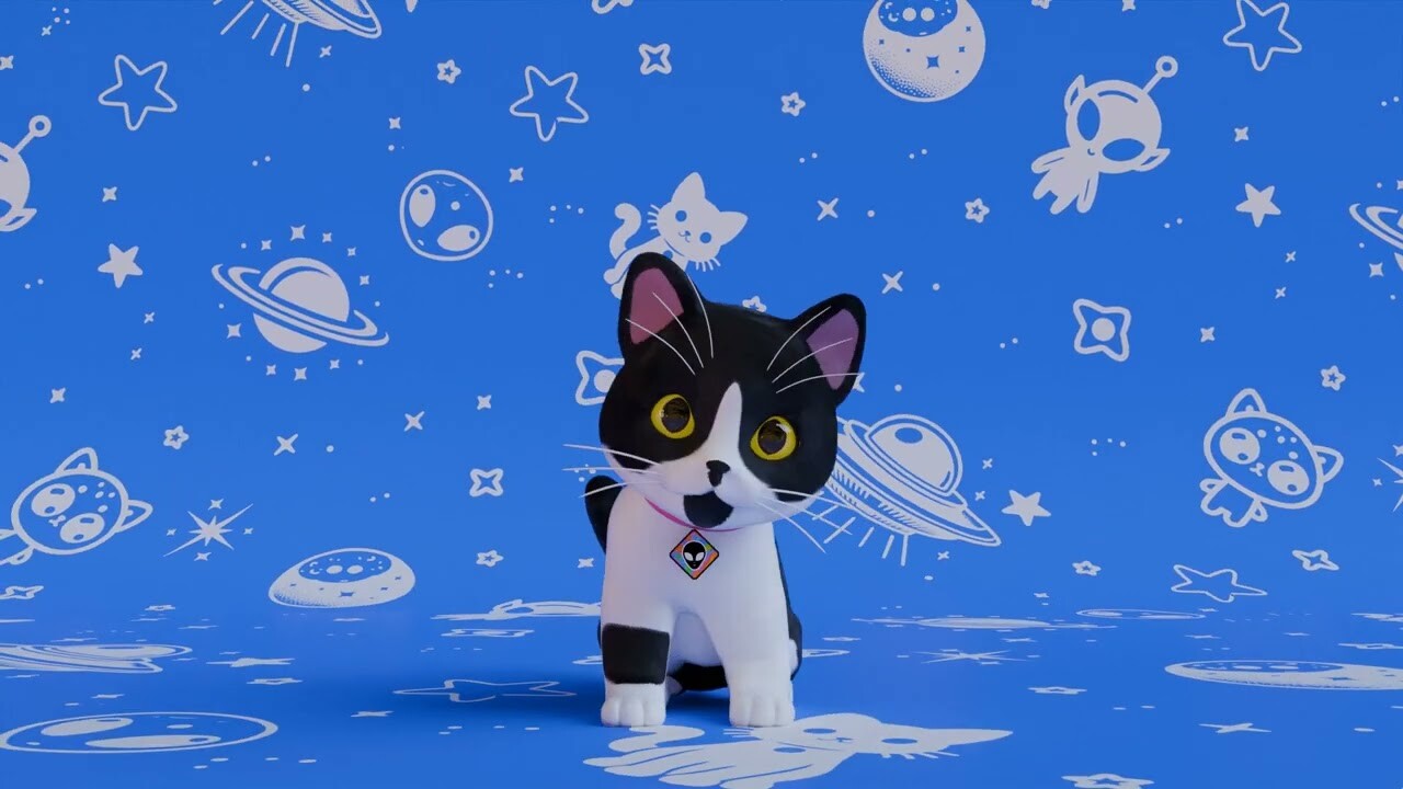 ArtStation - generic cat white black