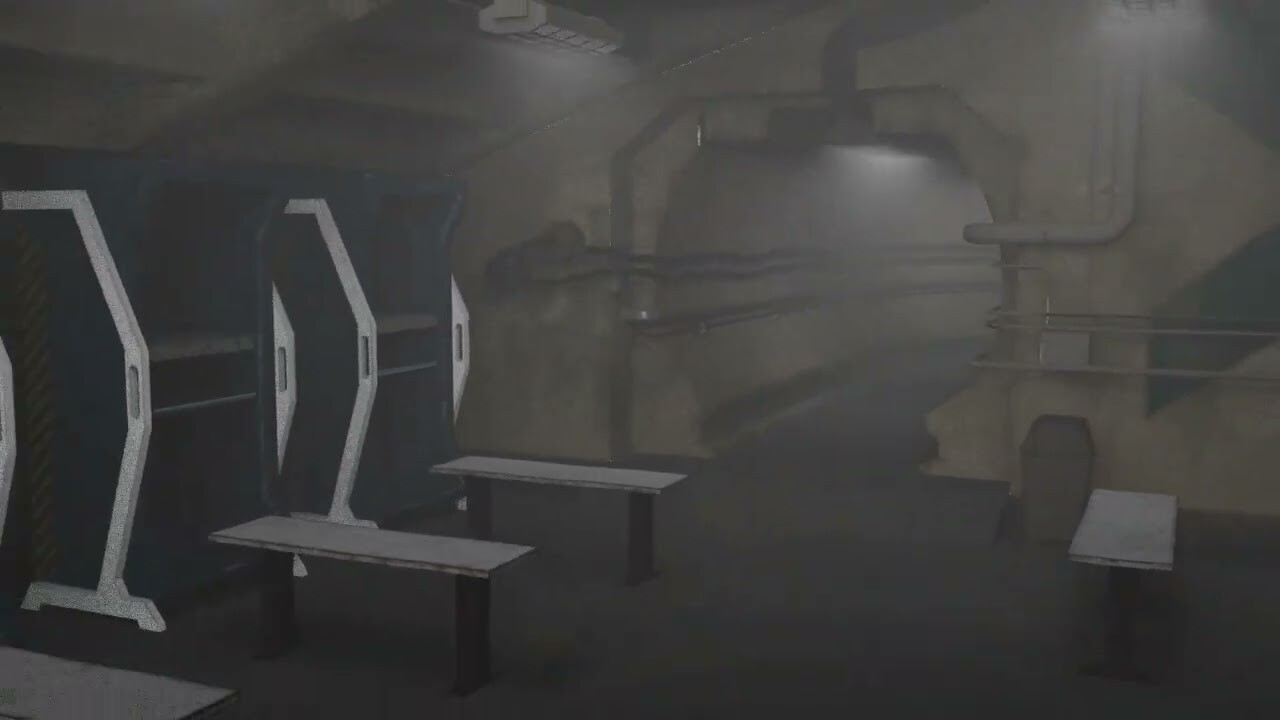ArtStation - Motorball Locker Room Recreation