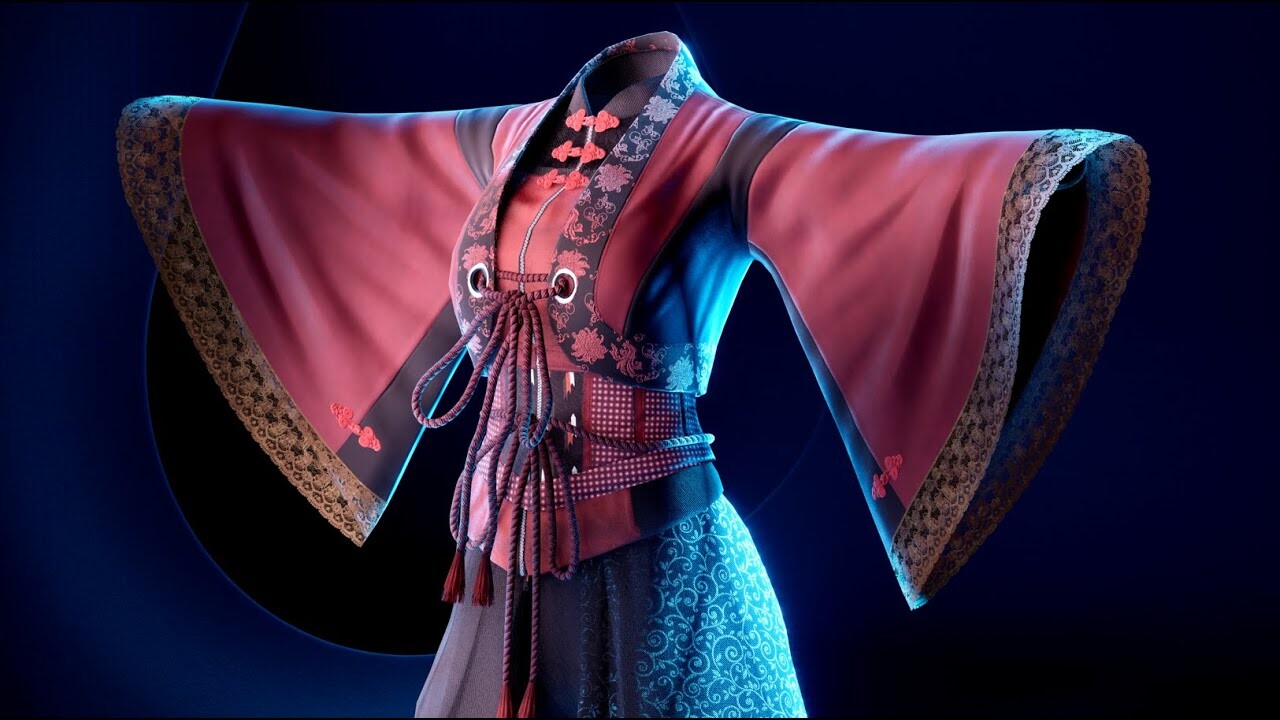 ArtStation - Study of the AAA workflow for 3D game-ready clothes.