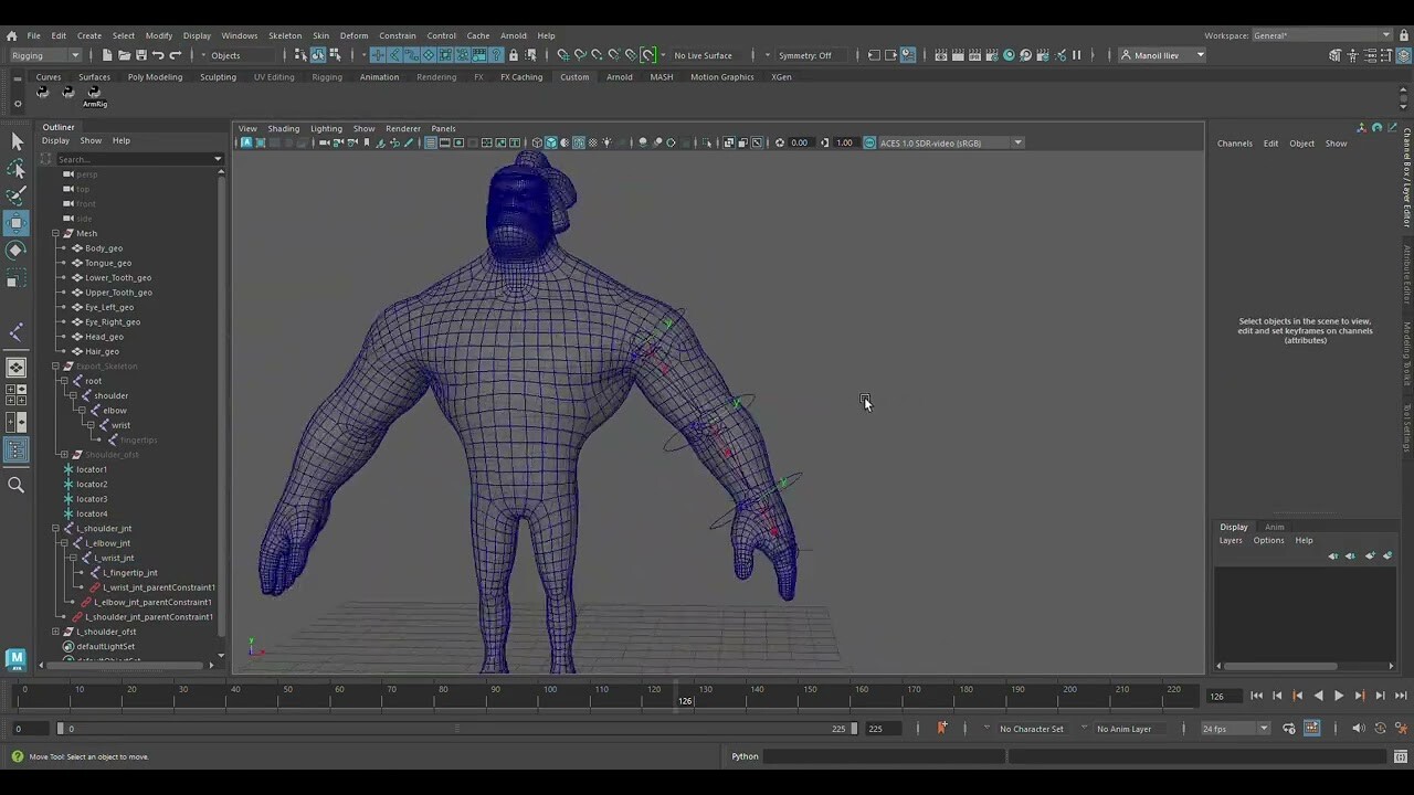 ArtStation - FK Arm Auto Rig tool for Maya