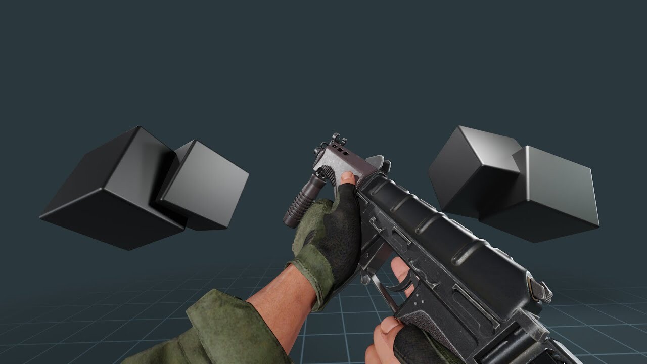 ArtStation - SR3M Assault Rifle – Viewmodel Animation Set