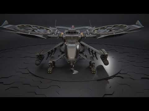 ArtStation - Scorpion Gunship