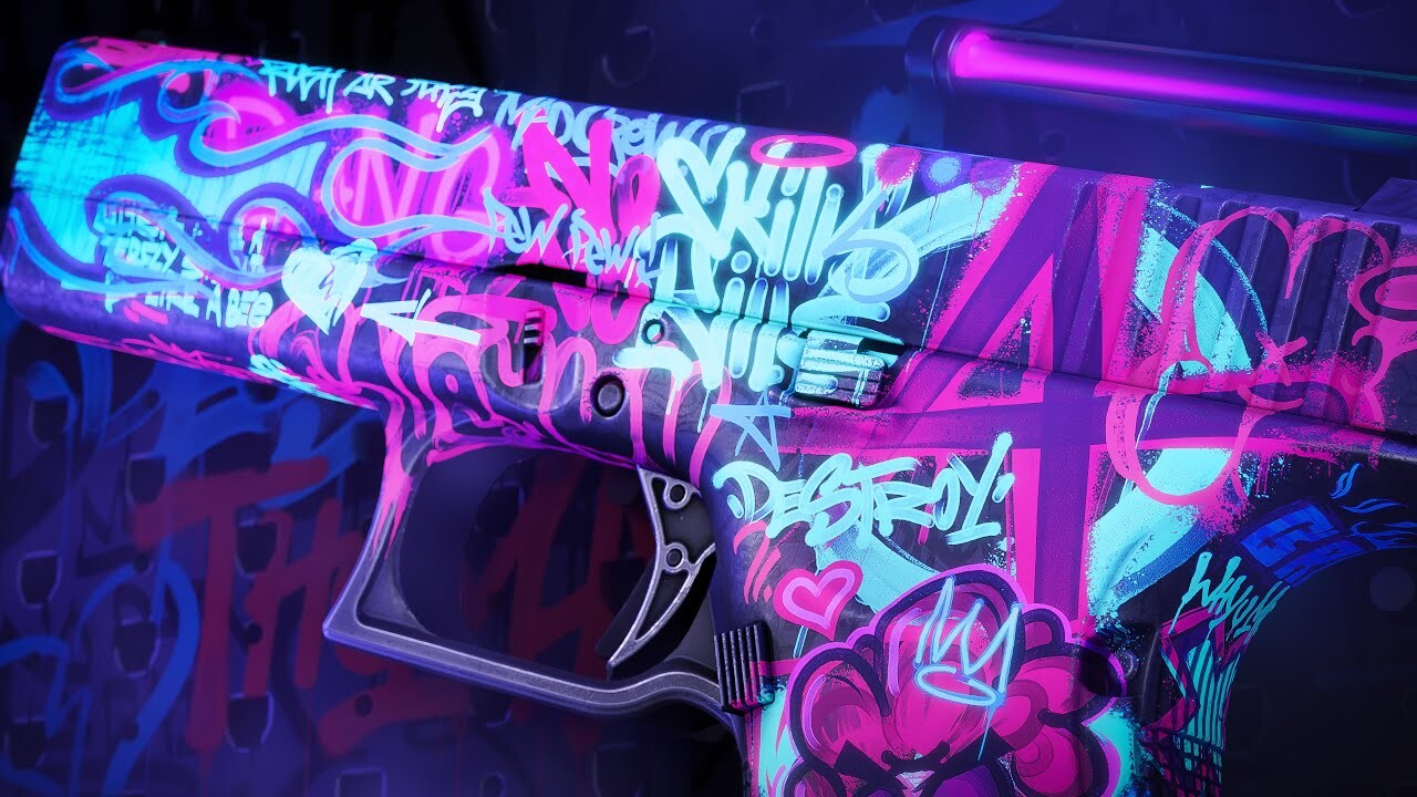 ArtStation - Glock | Wild Colors [First Neon Skins with True Emission ...