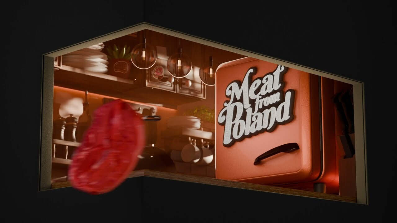 ArtStation - Meat From Poland 3D Billboard